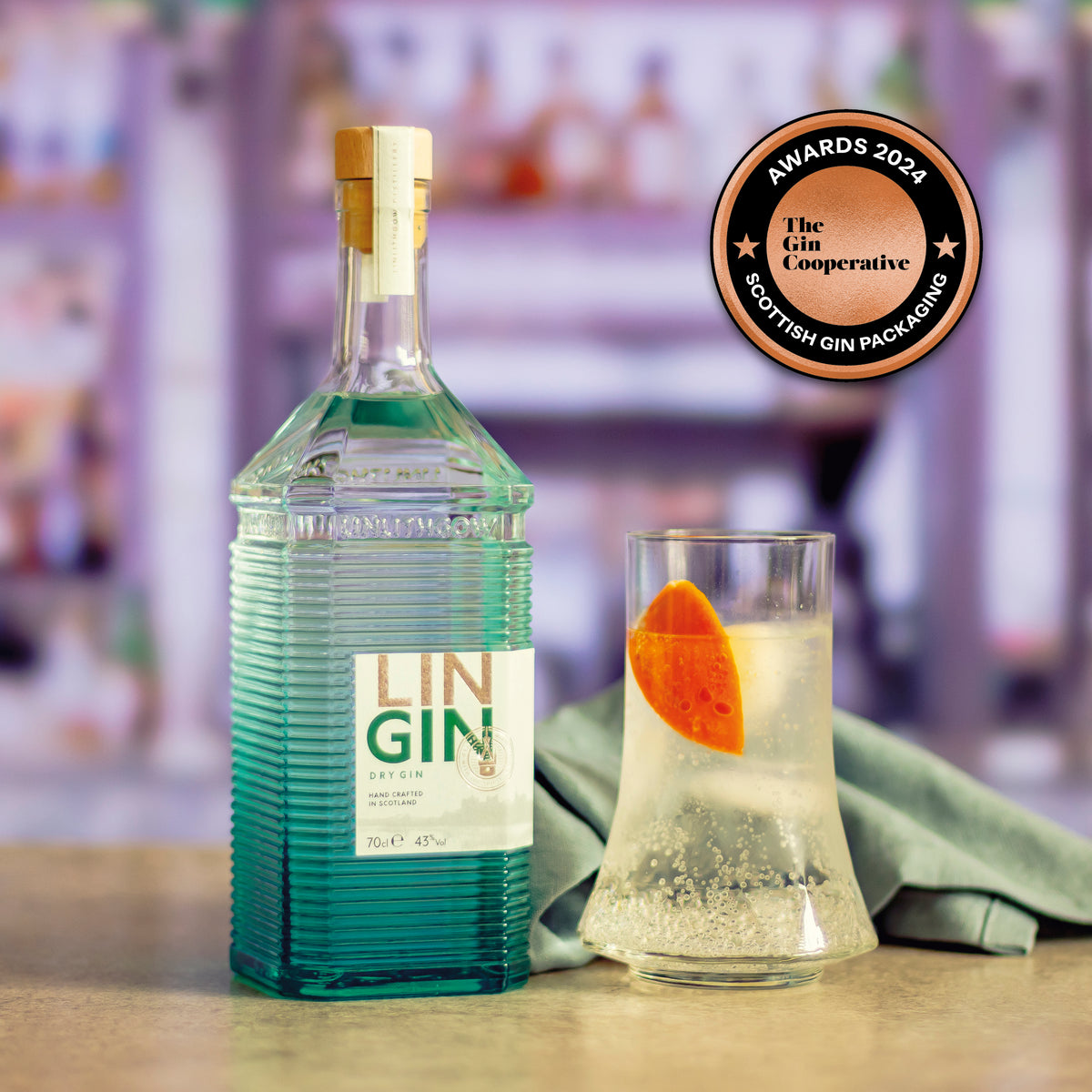 LinGin London Dry Gin 43% ABV - 70cl – Linlithgow Distillery